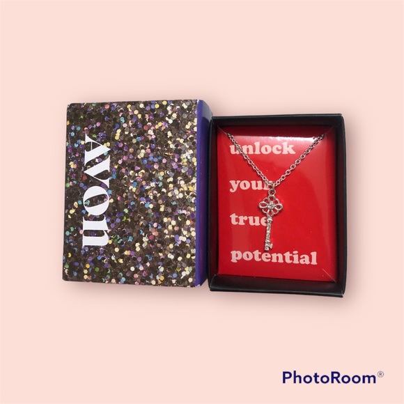 Avon | Jewelry | Inspirational Unlock Your Potential Key Pendent ...